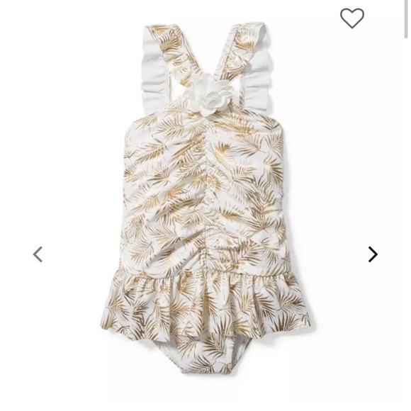 Janie and Jack | Swim | Janie And Jack X Rachel Zoe Gold Palm Swimsuit ...